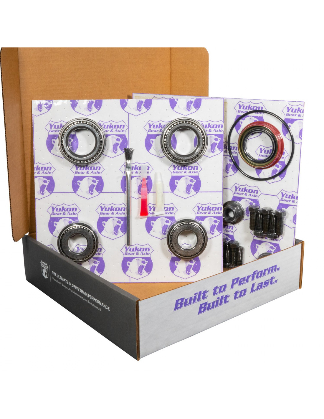 Kit contains a ring and pinion set, positraction unit, and installation ...