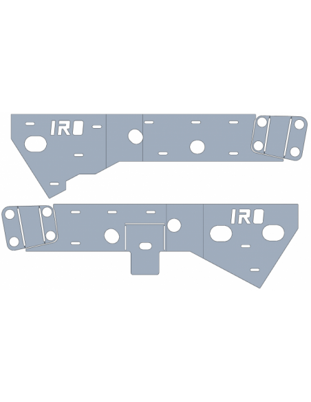 IRONROCK FRONT UNIBODY FRAME STIFFENERS JEEP WJ