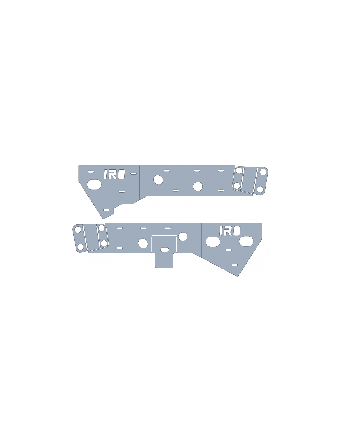 IRONROCK FRONT UNIBODY FRAME STIFFENERS JEEP WJ